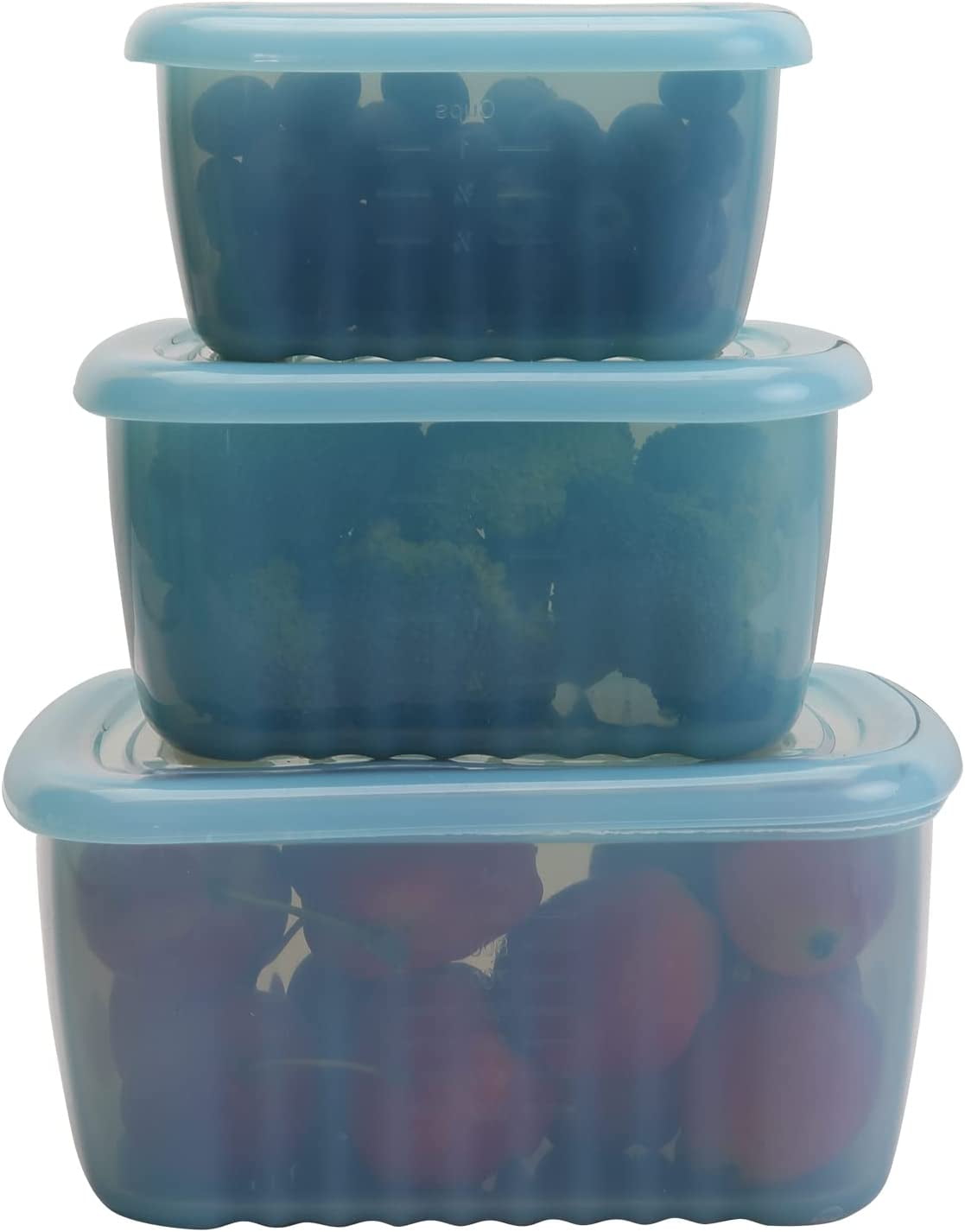 EuChoiz Reusable Silicone Food Storage Containers, Food Grade BPA Free ...