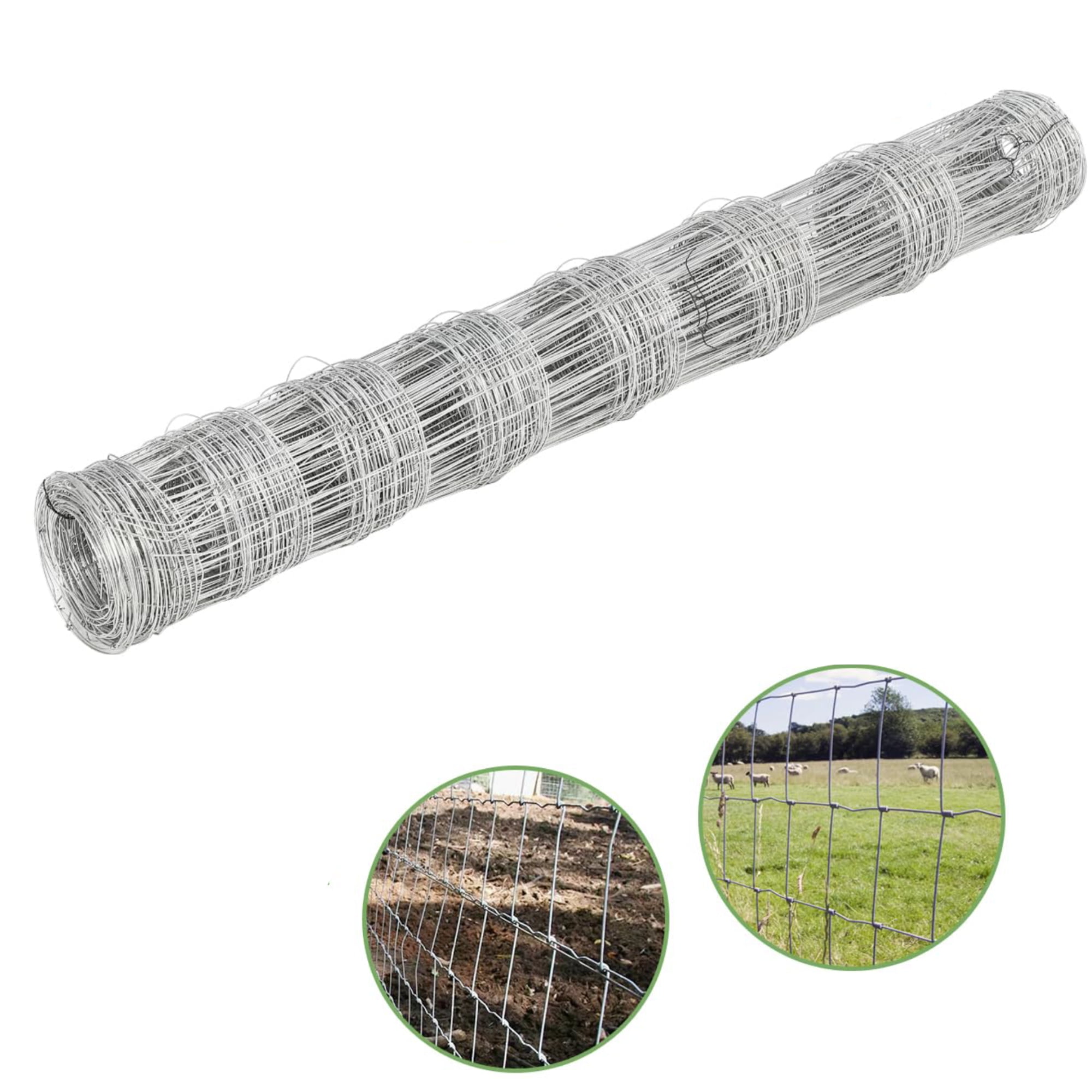 EuKer 4' x 164' Farm Fence, Heavy Duty Chain Link Fence for Yard ...
