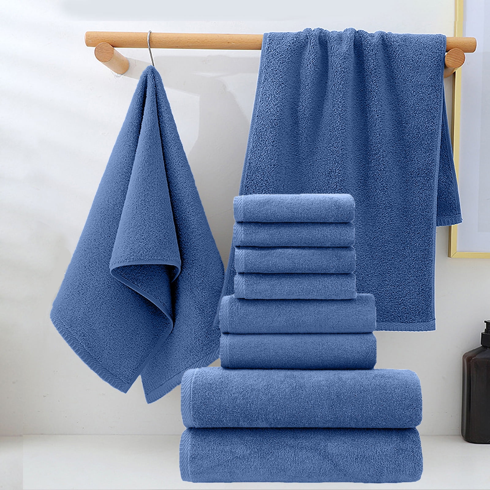 Euaioeiu Bath Towels Set, Ultra Soft Absorbent Quick Dry Towels, Luxury ...