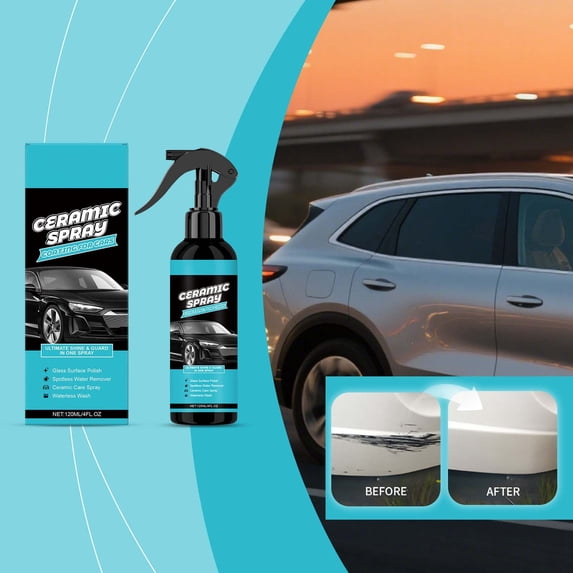 Euaioeiu Ceramic Coating Spray for Cars Waterproof Protective Gloss ...
