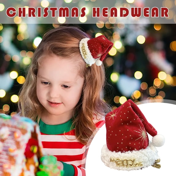 Euaioeiu Christmas Hair Clips, Festive Holiday Hair Accessories Set of ...