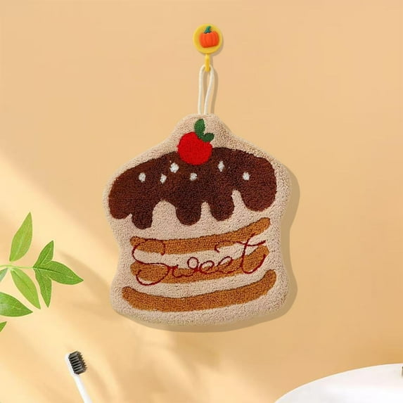 Euaioeiu Cute Dessert Series Hand Towels, Super Absorbent Fast-Drying ...