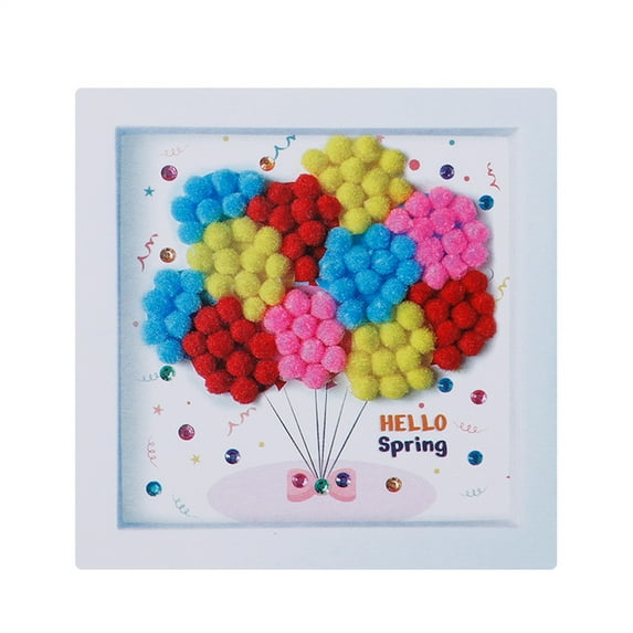 Euaioeiu DIY Sticker Painting Kit, Sensory Arts and Crafts, Wool Photo ...