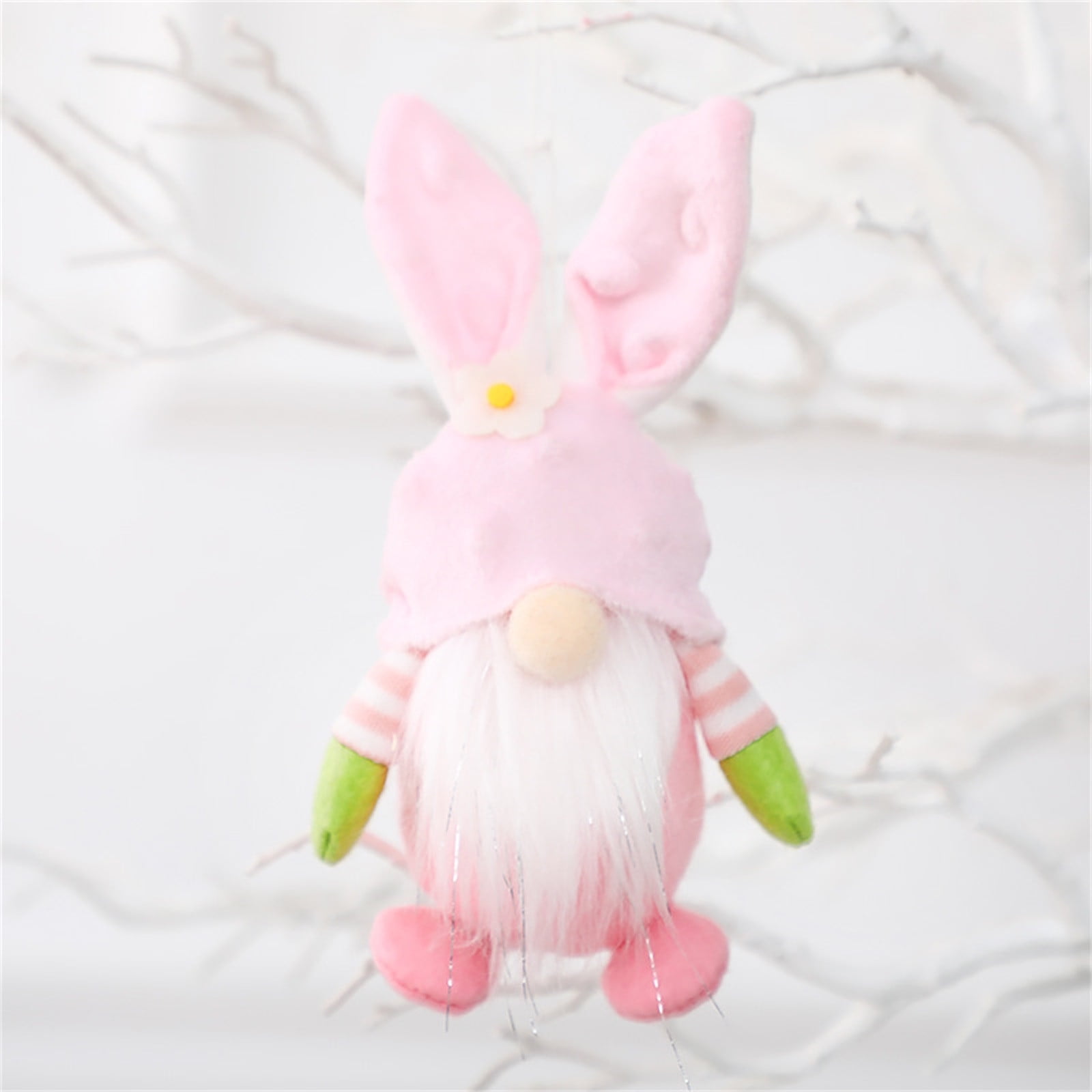 Euaioeiu Easter Gnome Ornament, Handmade Cotton Decor for Spring ...