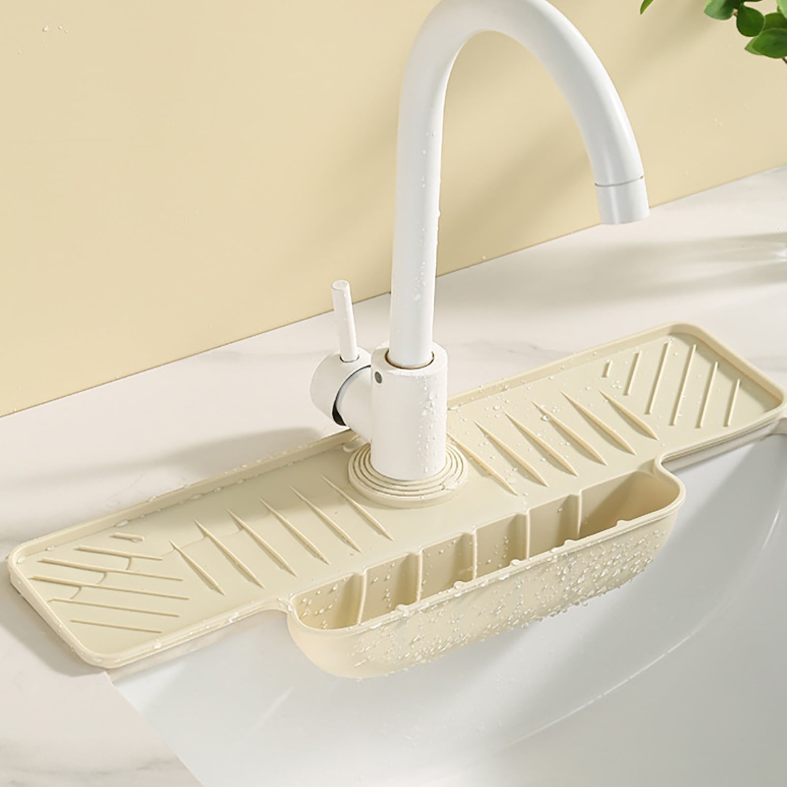 Euaioeiu Faucet Pad Kitchen Sink Organizer Mat, Non Slip Drying Rack ...