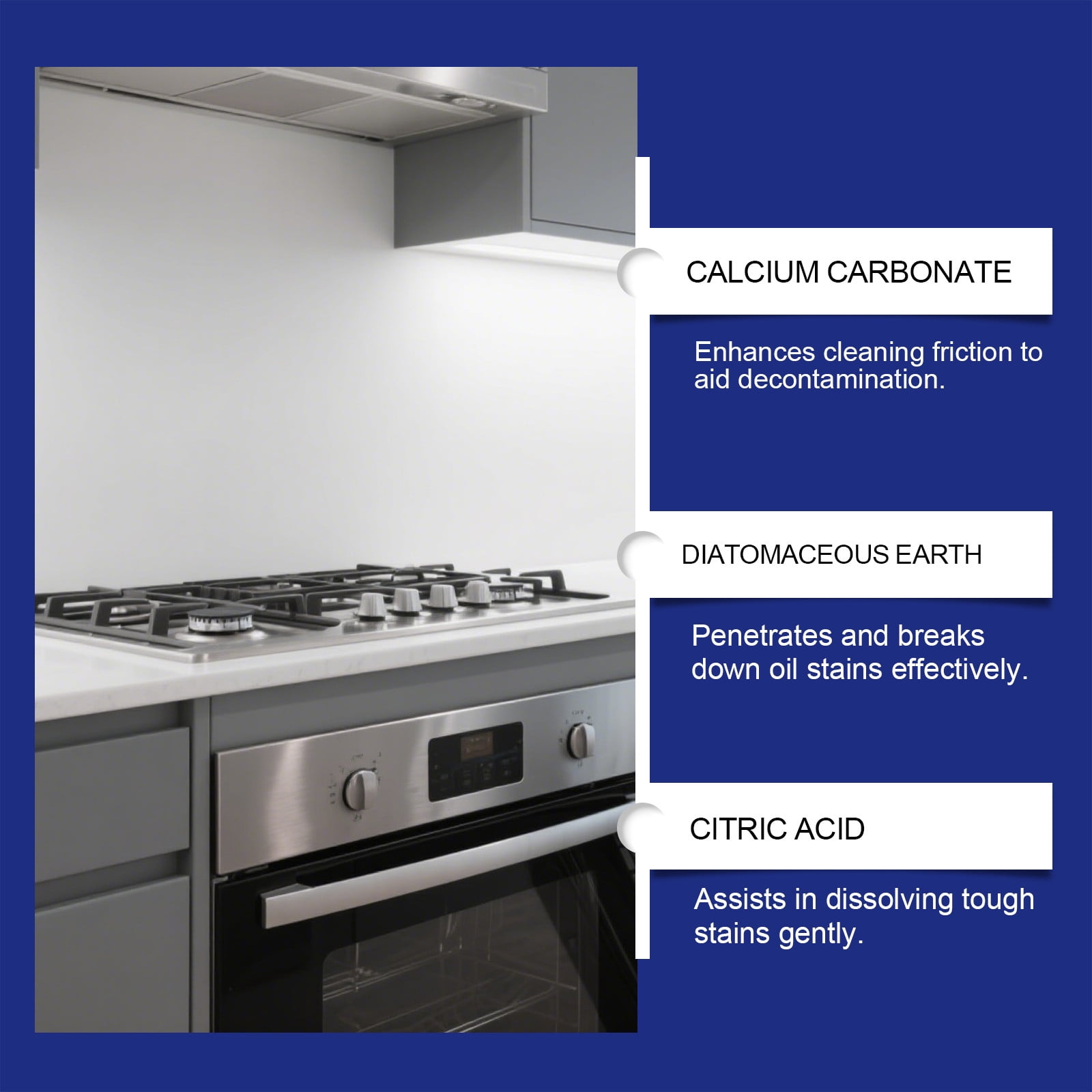 Euaioeiu Heavy Duty Grease Cleaner Powder for Stovetops,Ovens, Range ...