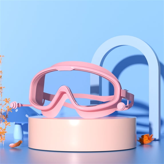 Euaioeiu Kids Swim Goggles Large Frame HD Waterproof Anti-Fog UV ...