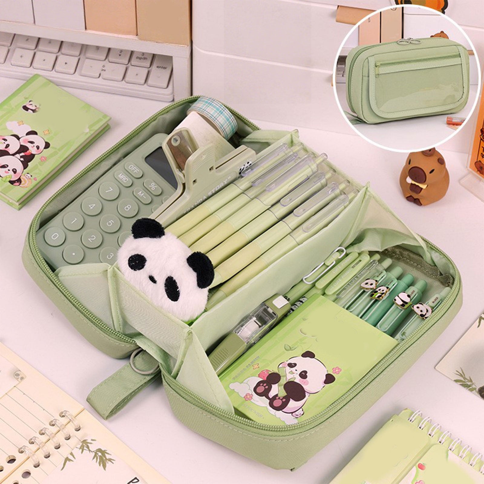 Euaioeiu Large Capacity Pencil Case, Waterproof Zipper Pouch, Multi ...