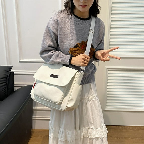 Euaioeiu Messenger Bag for Women Waterproof Nylon Crossbody Shoulder ...