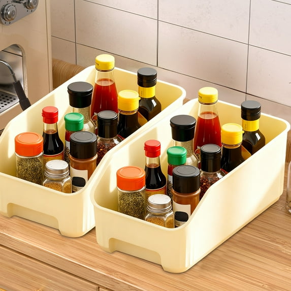 Euaioeiu Open Storage Cabinet Organizer Box, Foldable Plastic Kitchen ...