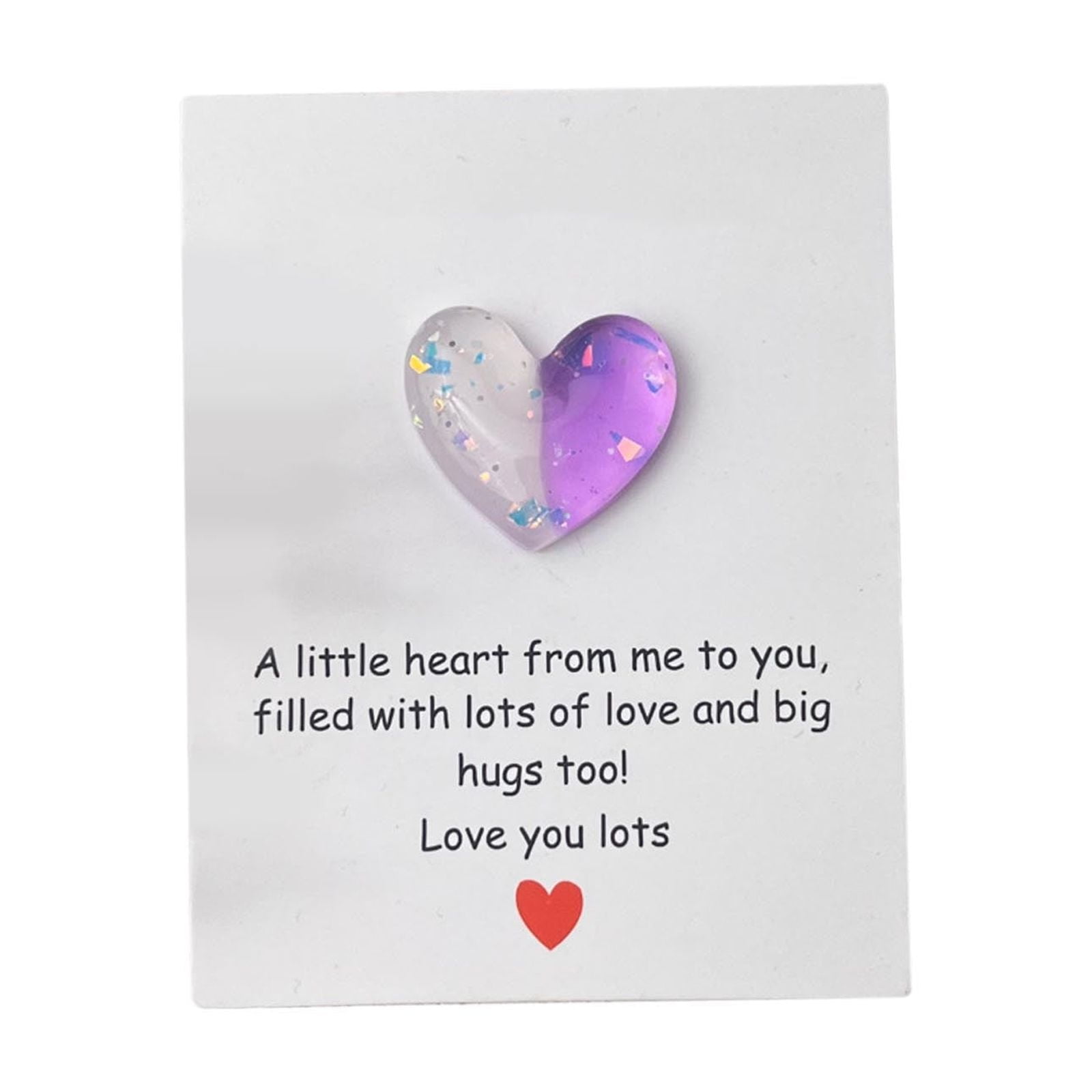 Euaioeiu Pocket Heart Anxiety Relief Gift with Greeting Card for Women ...