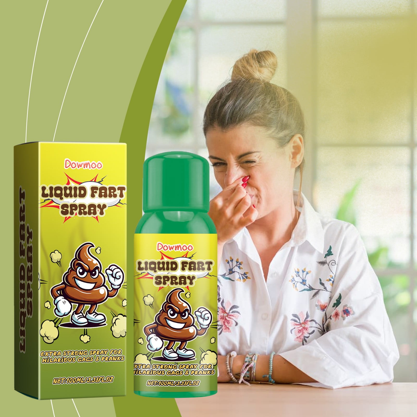 Euaioeiu Realistic Liquid Fart Spray Prank Joke - Stinky Smelly Odor ...