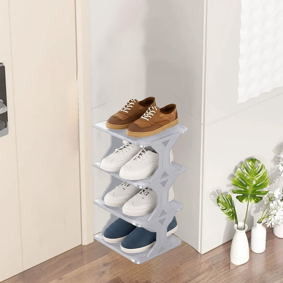 Euaioeiu Shoe Rack Organizer with Ventilation Slats, Space Saving ...