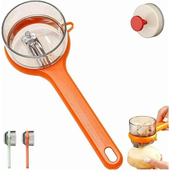 Euaioeiu Stainless Steel Vegetable Peeler with Storage Container,Multi ...