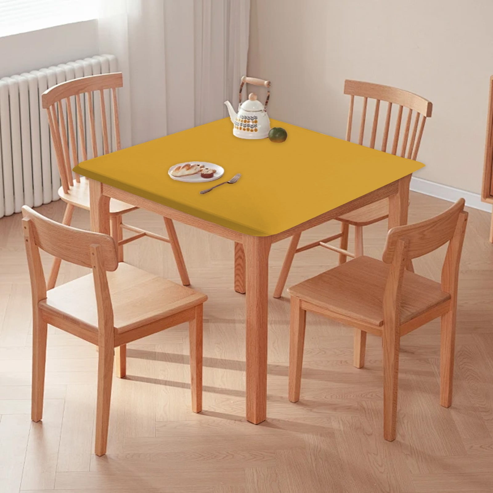 Euaioeiu Stretch Tablecloth Elastic Table Cover Waterproof Washable ...