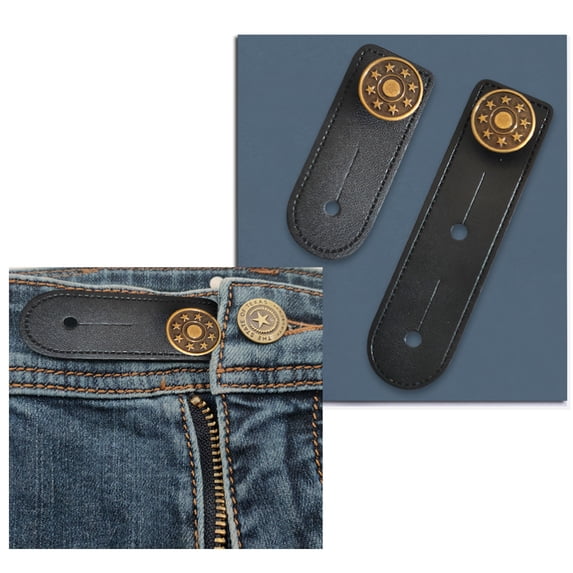 Stretchable Jeans Extender Adjustable Waistband Buckle Herringbone ...
