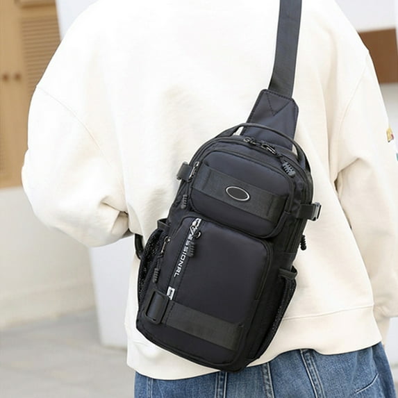 Euaioeiu Waterproof Chest Bag for Men, Travel Crossbody Sling Backpack ...