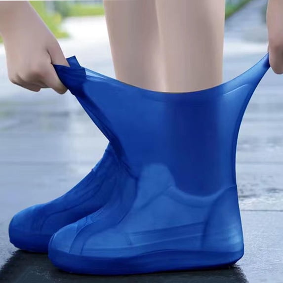Euaioeiu Waterproof Shoe Covers Slip On Rain Boot Protectors Thickened ...