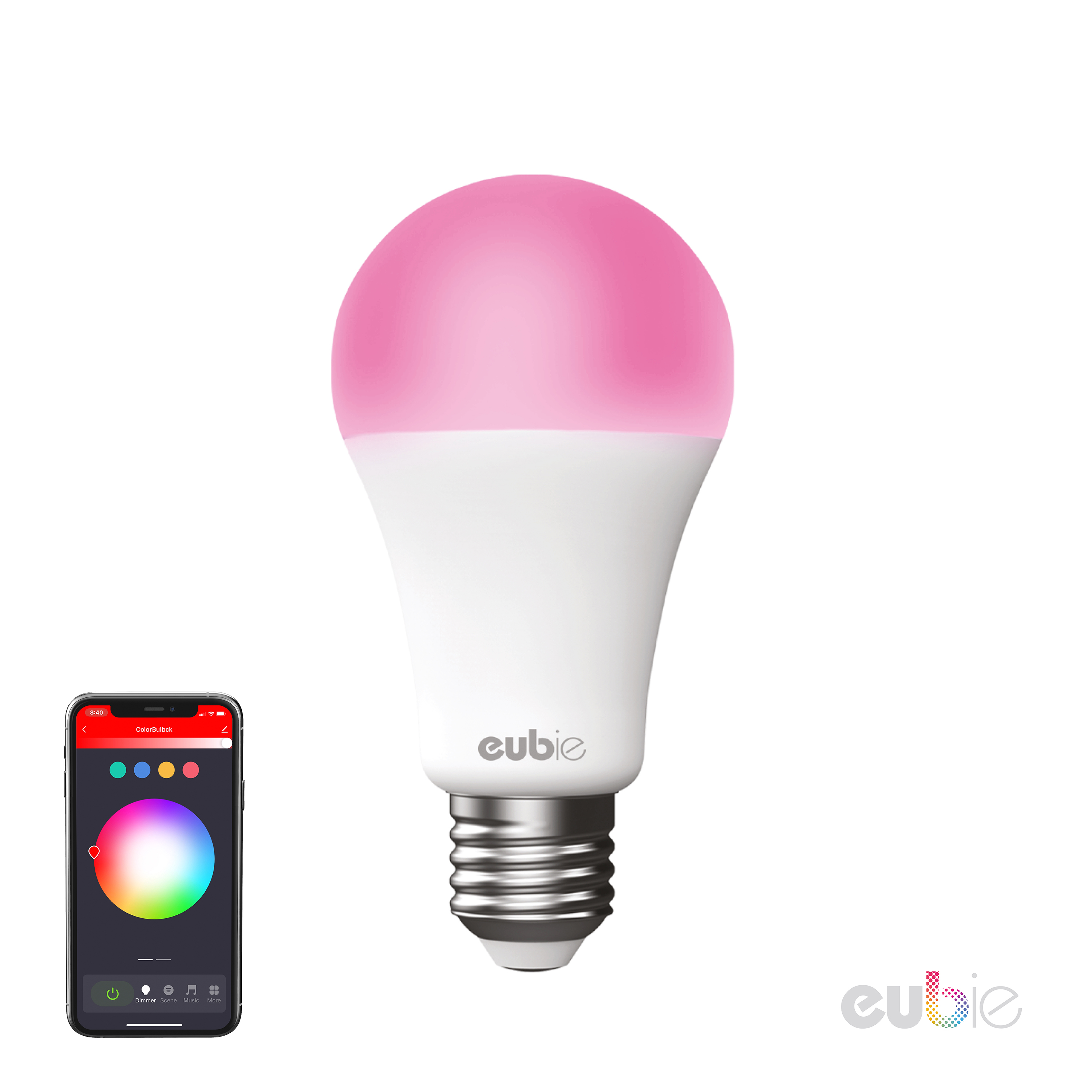 Philips Smart Wi-Fi Connected LED 45-Watt R20 Light Bulb, Frosted Color ...