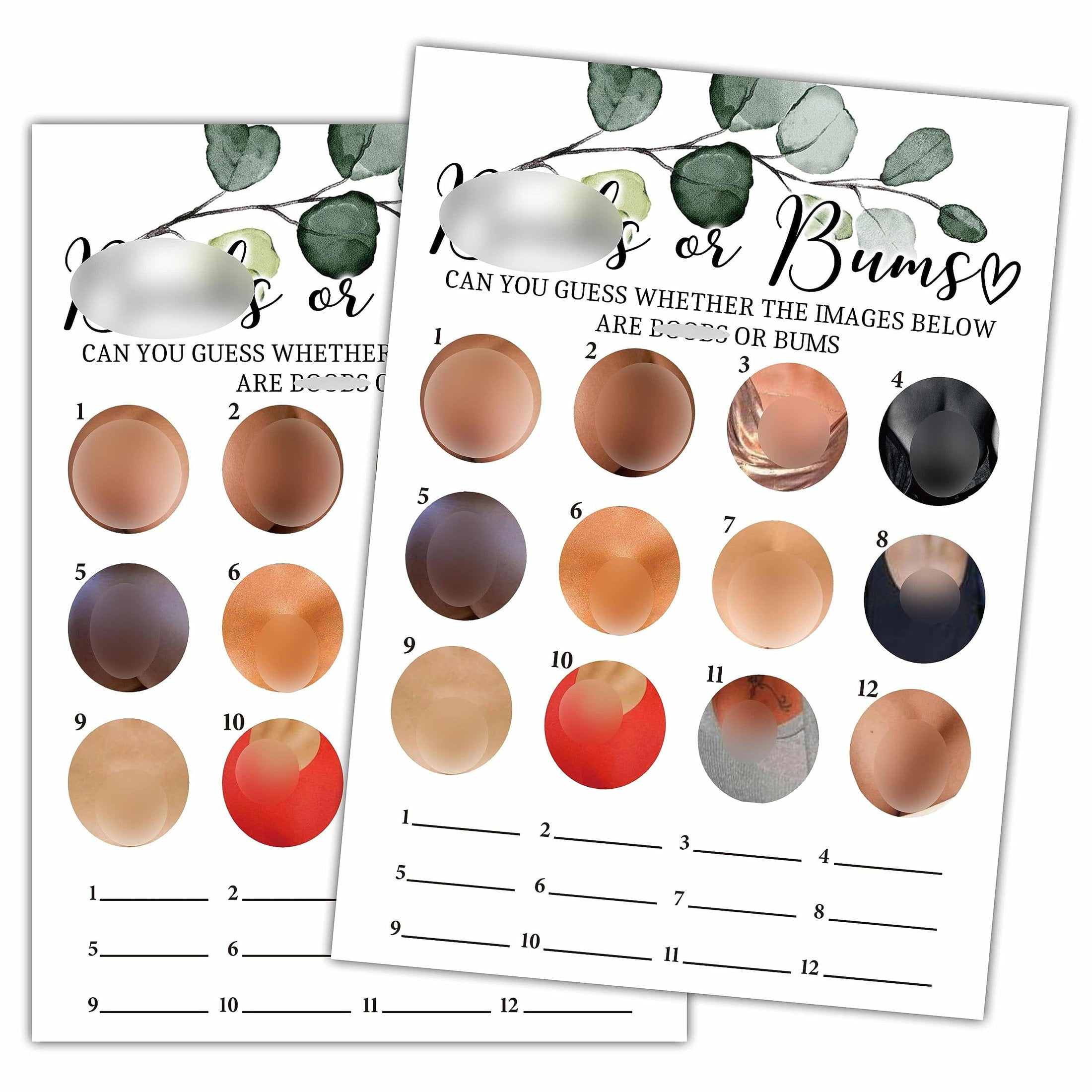 Eucalyptus Bliss Baby Shower Game Set - 25 Gender Neutral Cards with ...