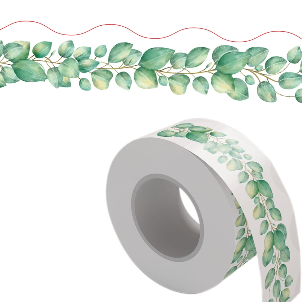 Eucalyptus Borders Classroom, Green Eucalyptus Leaf Border Bulletin ...