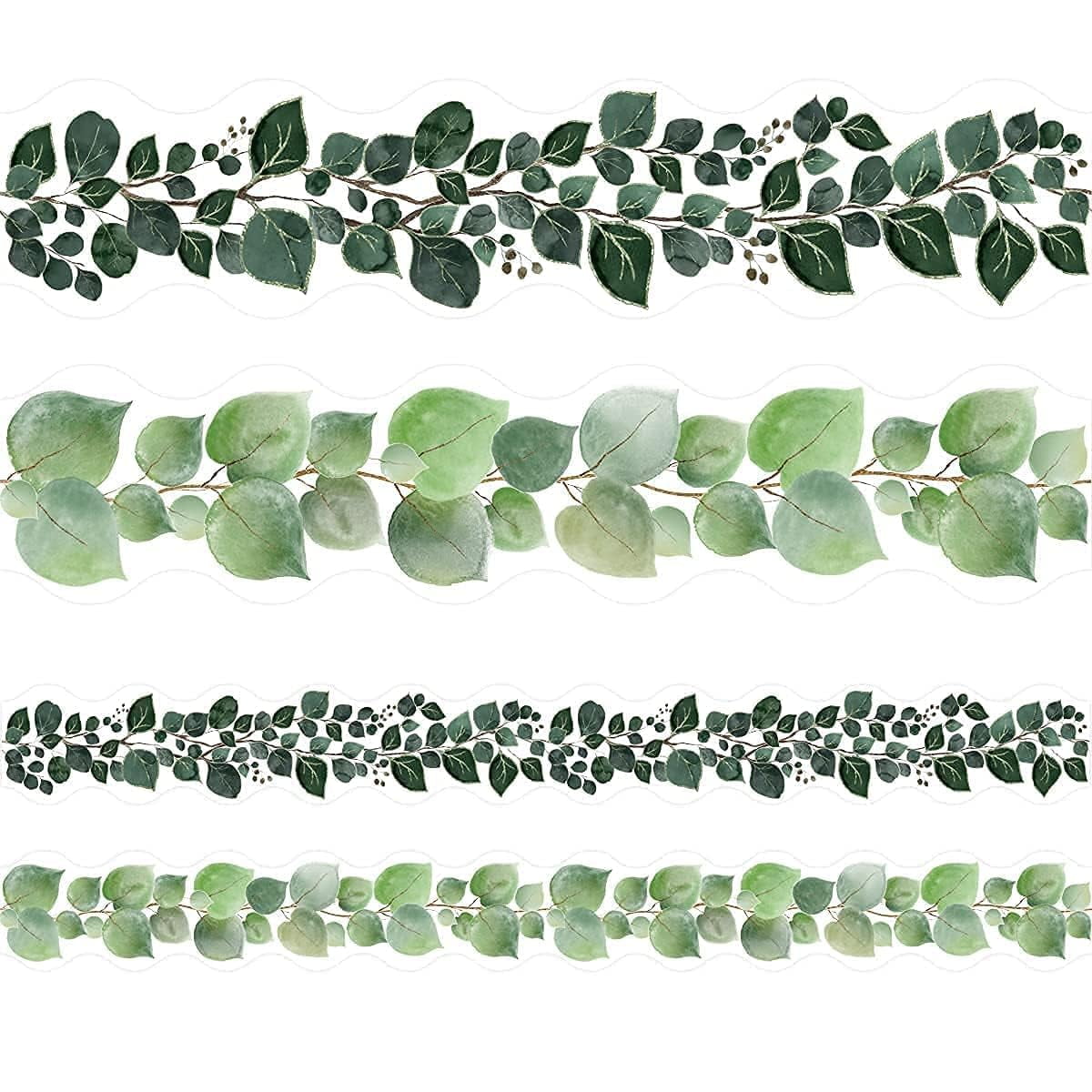 Eucalyptus Bulletin Board Border 36ft Die-Cut Border Trim for Classroom ...
