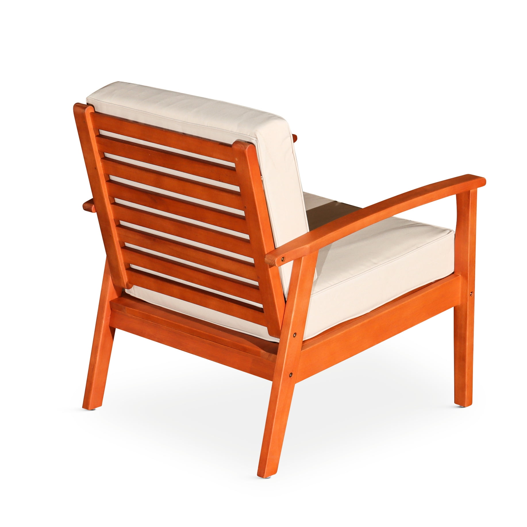 Eucalyptus Chair with Slanted Back | Natural Oil Look | Dark Green Cozy ...