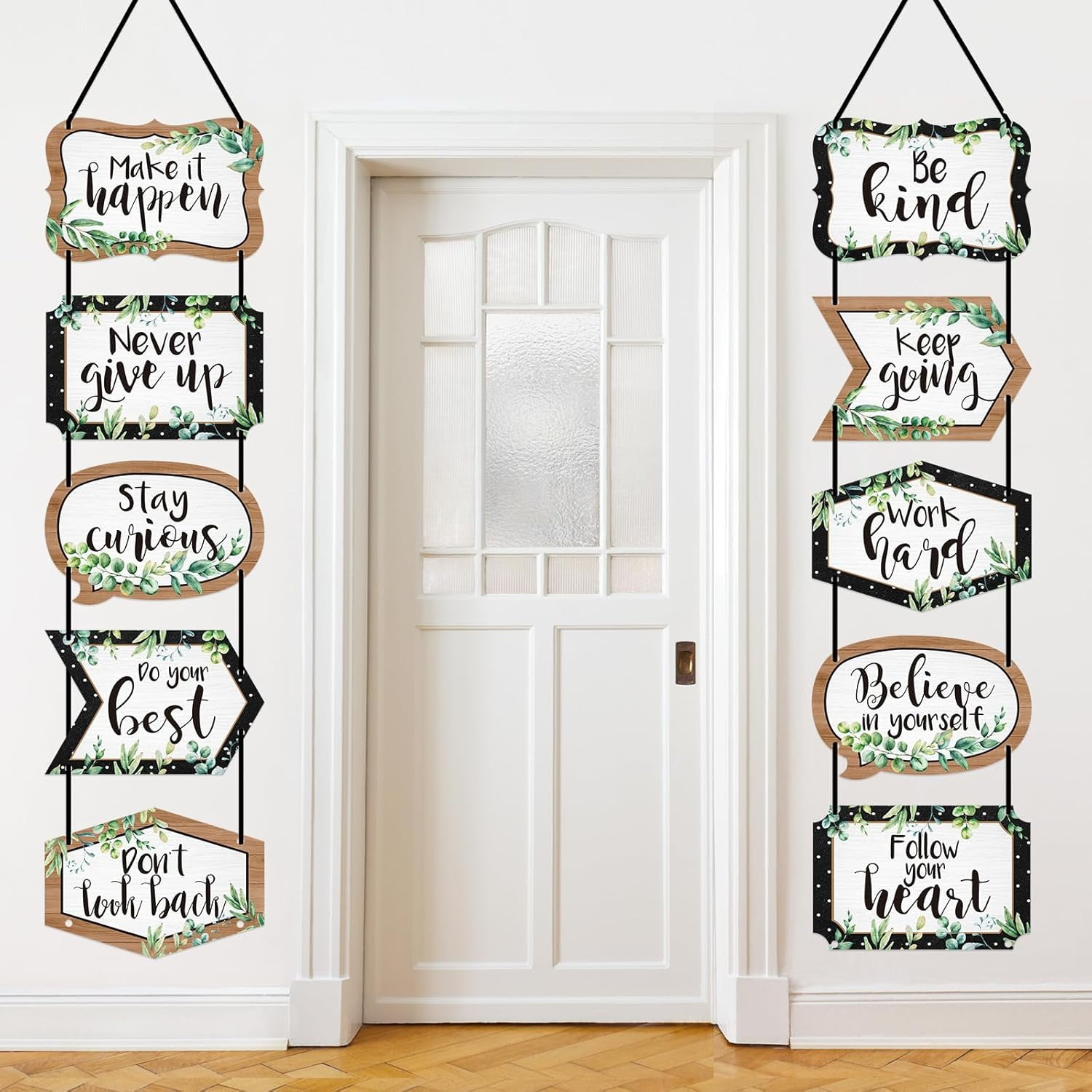 Eucalyptus Classroom Decoration Banners Motivational Porch Sign ...