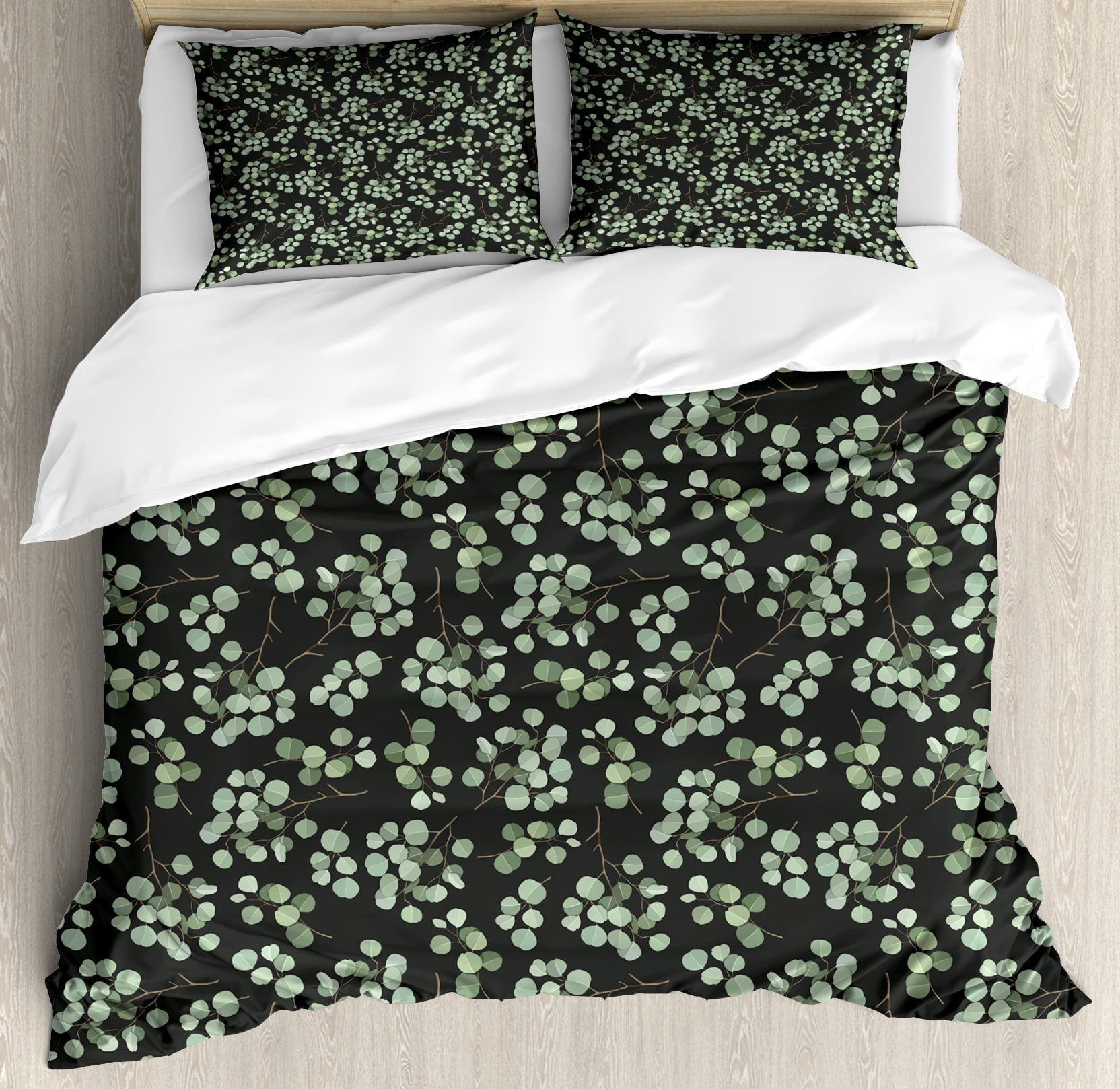 Eucalyptus Duvet Cover Sets, Continuing Illustration of Leafy Branches ...