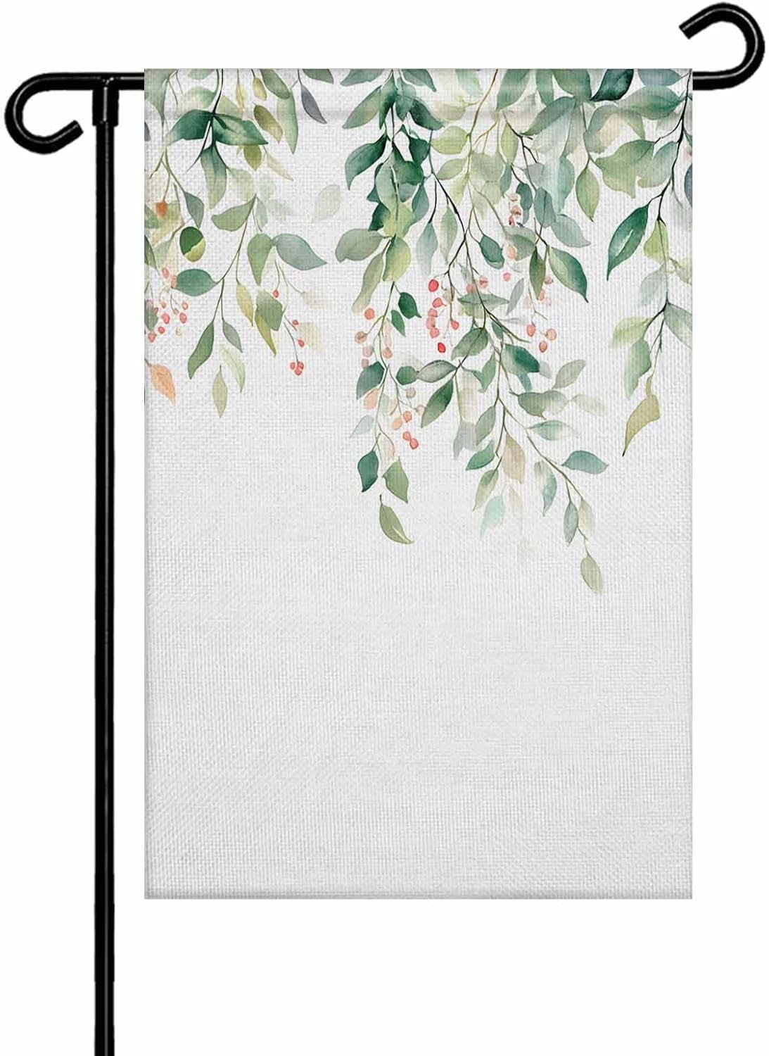 Eucalyptus Garden Flag 12x 18 Double Side, Botanical Leaves Floral Boho ...