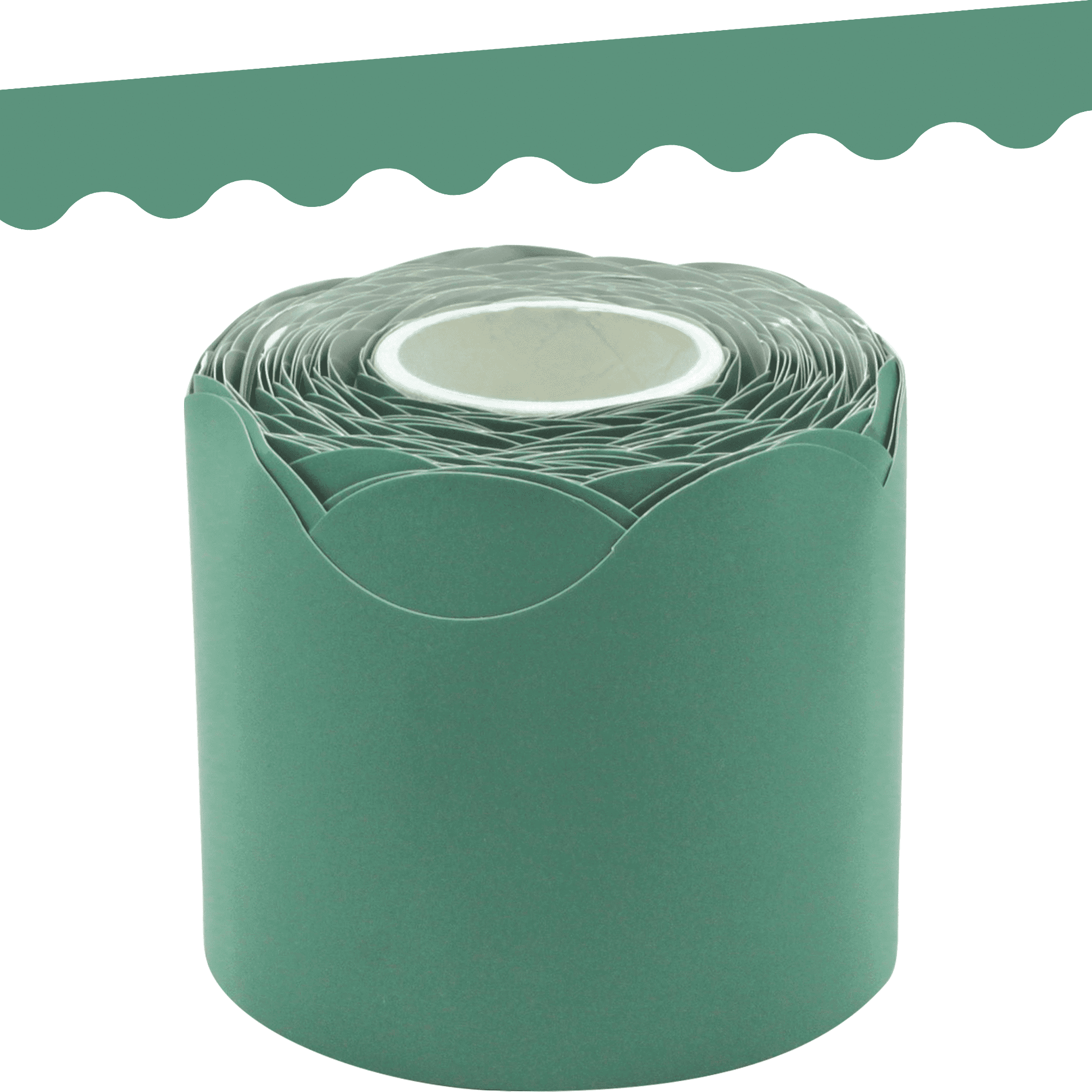 Eucalyptus Green Scalloped Rolled Border Trim - Walmart.com