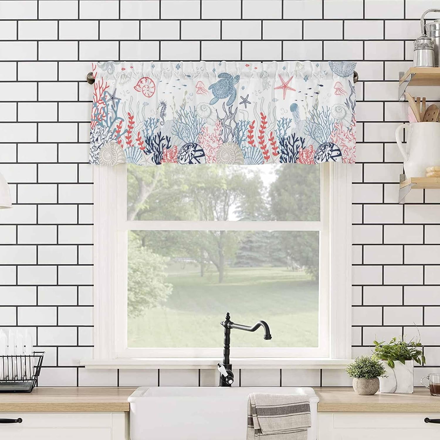 Eucalyptus Kitchen Curtains Valances Bathroom Valances for Windows ...