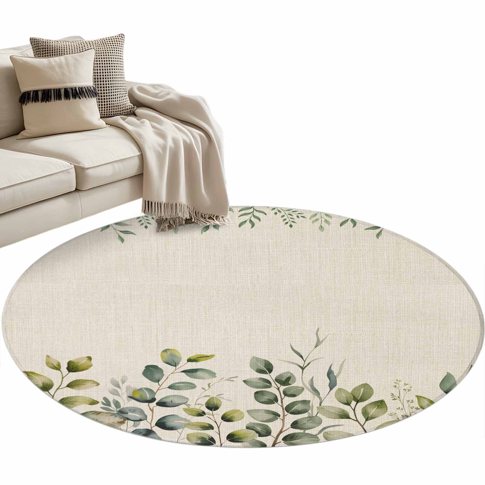 Eucalyptus Large Area Rugs for Bedroom Living Room, Soft Non Slip ...