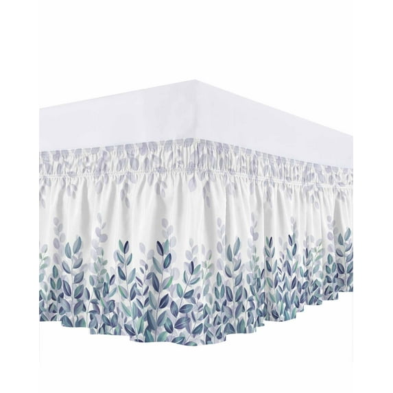Eucalyptus Leaf Bed Skirt California King Size 16 Inch Drop, Spring ...