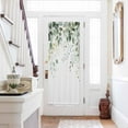 Eucalyptus Leaf Door Curtains for Door Window, French Sidelight Front ...