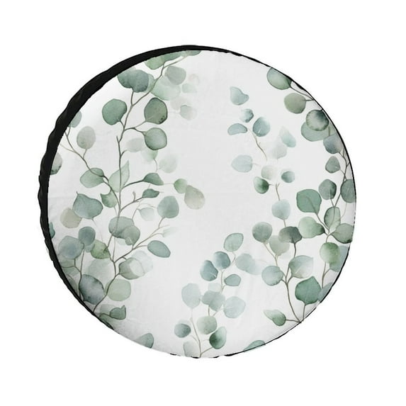 Eucalyptus Leaf Sage Green Camper Spare Tire Cover Australia Botanical ...