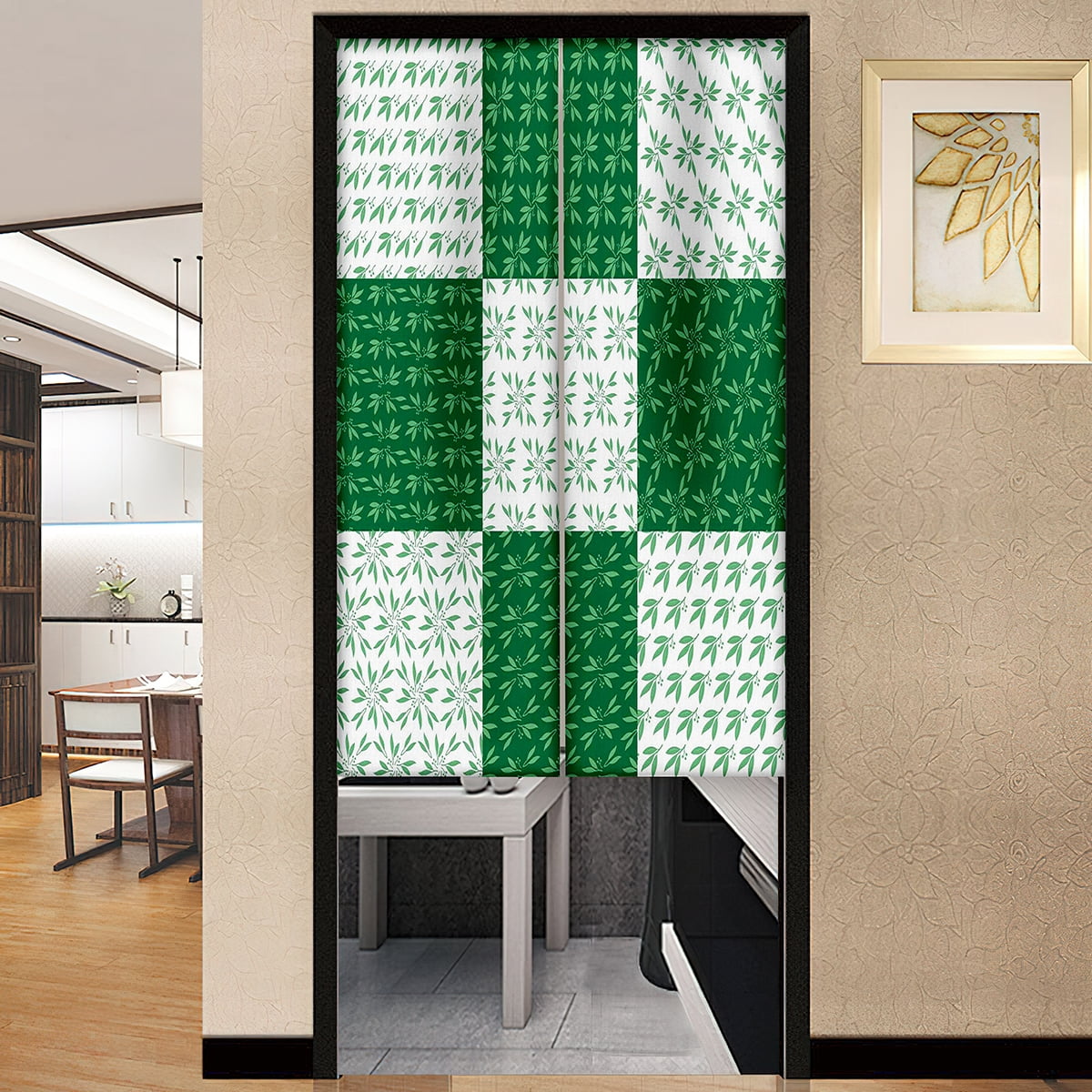 Eucalyptus Leaves Door Curtains Kids Bedroom Izakaya Hospital Partition ...