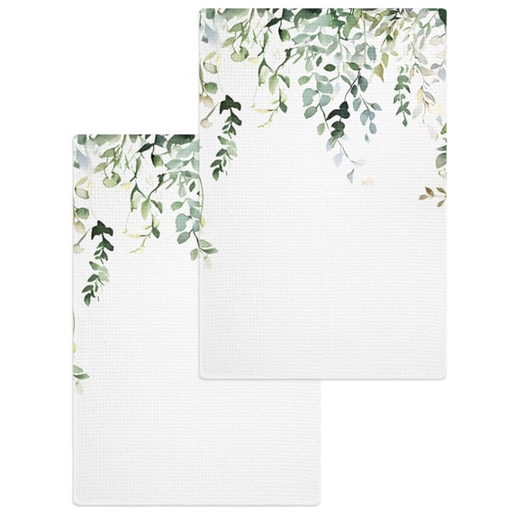Eucalyptus Leaves Kitchen Dish Towels for Drying Dishes Set of 2 ...