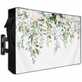 Eucalyptus Leaves Outdoor TV Cover 70 to 75 inch Watercolor Flowers ...
