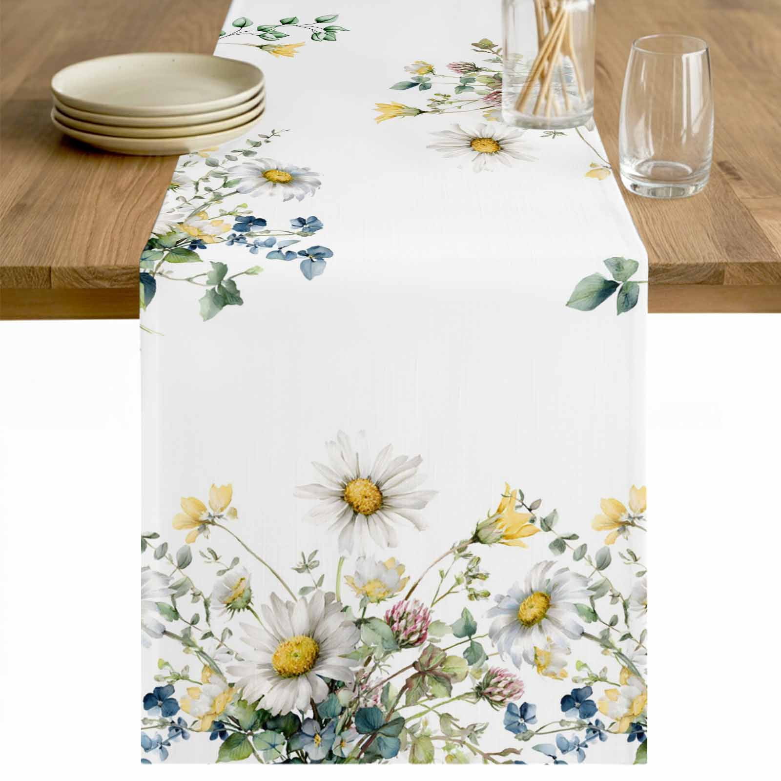 Eucalyptus Leaves Table Runner 48 Inches Long Farmhouse Dress Scarves ...