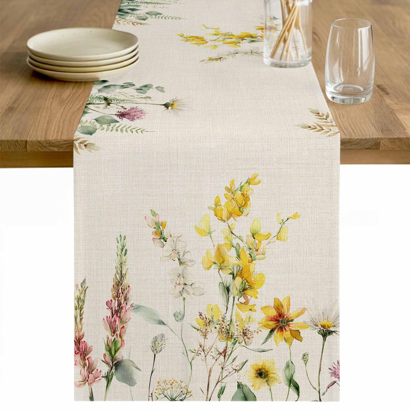 Eucalyptus Leaves Table Runner 48 Inches Long Farmhouse Dress Scarves ...