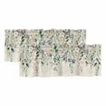 Eucalyptus Leaves Valances for Windows, Farmhouse Sage Green Leaf ...