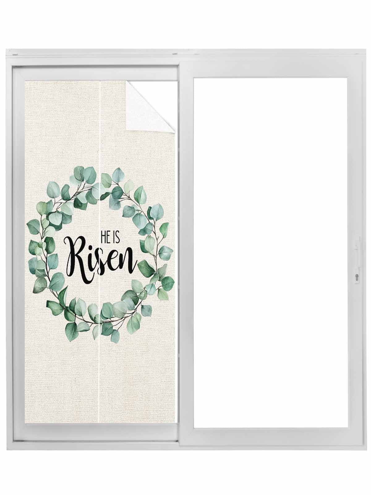 Eucalyptus Leaves Window Privacy Film Stained Glass Window Film ...