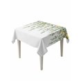 Eucalyptus Lemon Table Cloth, Sage Green Plant Leaf Yellow Fruit ...
