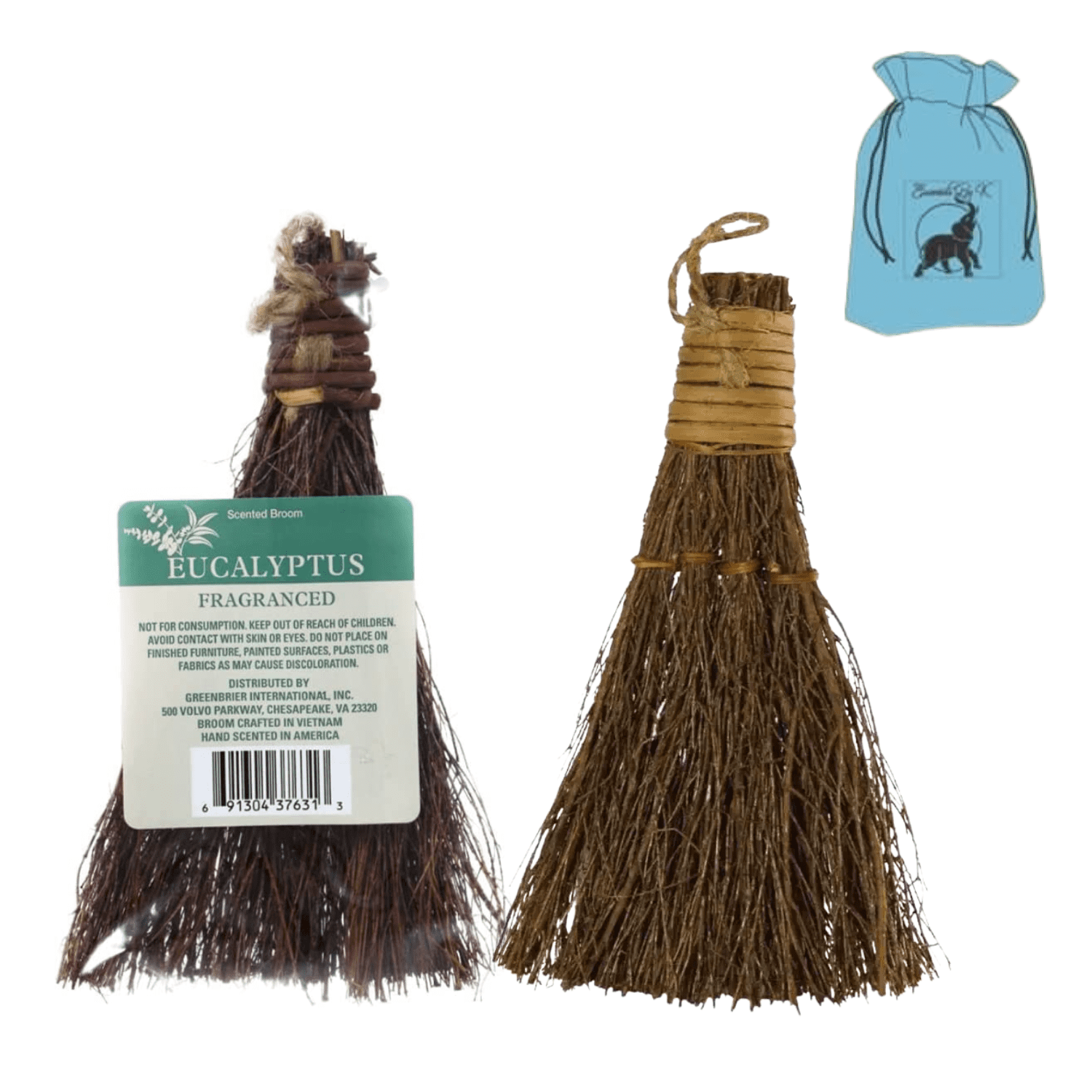 Eucalyptus Scent Mini Broom 6in Hanging Broom Decor for Home Wall ...