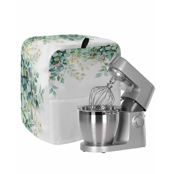 Eucalyptus Stand Mixer Dust Cover with Storage Pocket & Handles, Leaf ...