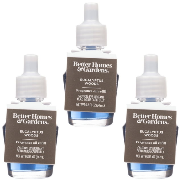 Eucalyptus Woods Fragrance Oil Refill, Better Homes & Gardens, 24 ml (3 ...