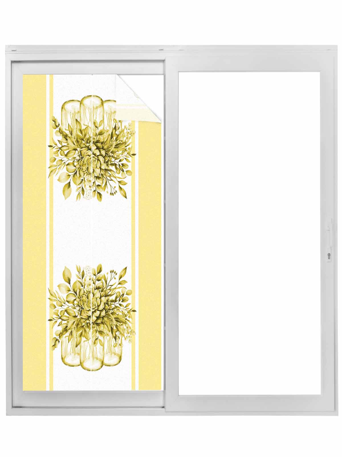 Eucalyptus Yellow Window Privacy Film Stained Glass Window Film ...