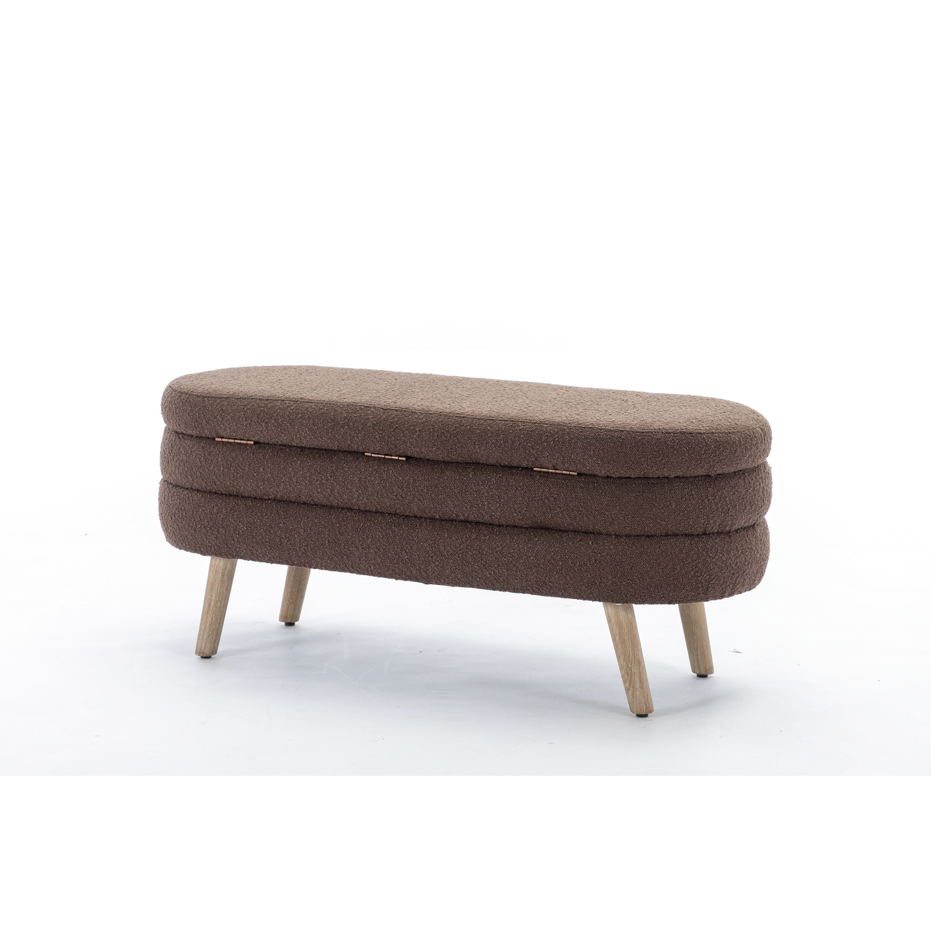 Eucalyptus wood legs - Tufted design - Indoor bedroom bench / Easy to ...