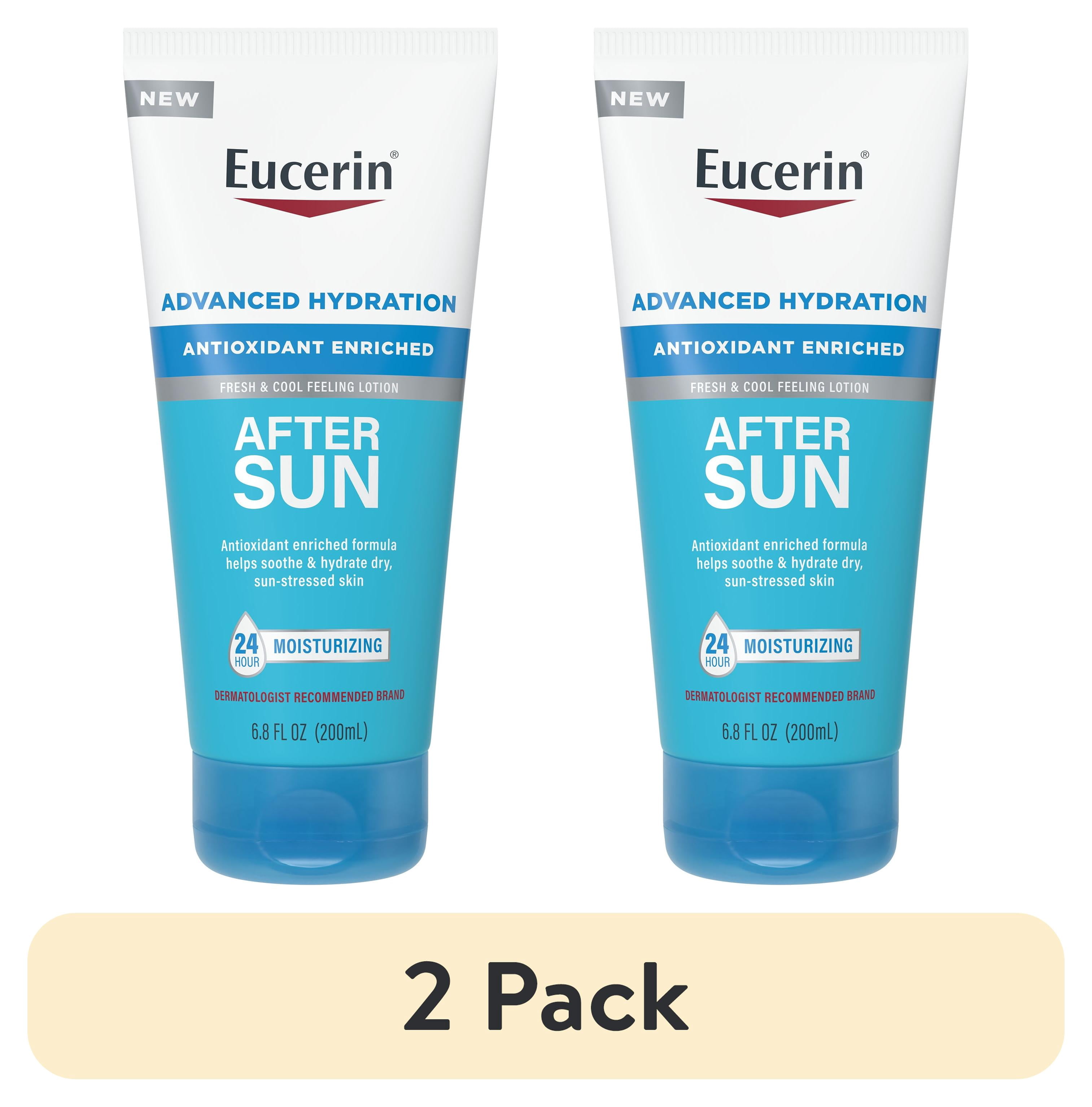 (2 pack) Eucerin Advanced Hydration After Sun Lotion, Antioxidant ...